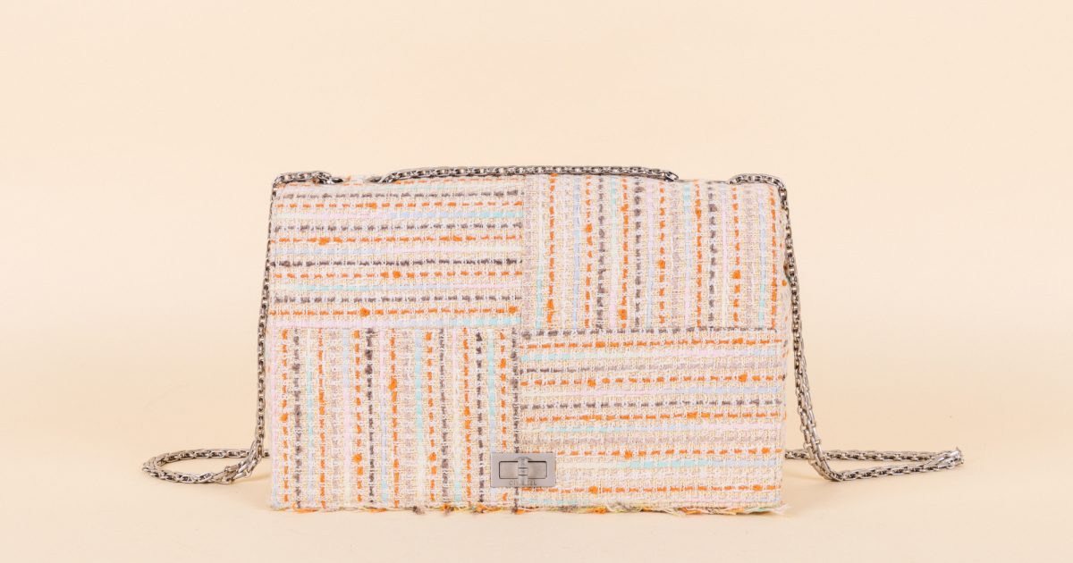Chanel Vintage Tweed Patchwork Reissue Full Flap Bag | Vivrelle