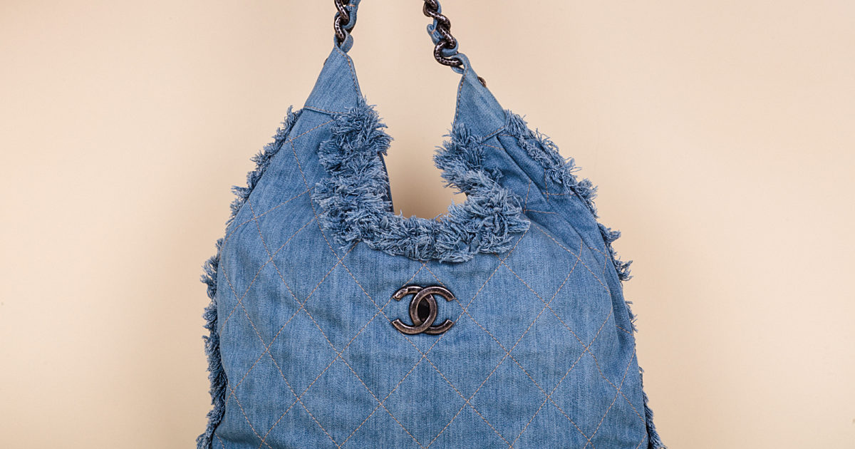 Chanel Denim Fringe Hobo Bag | Vivrelle