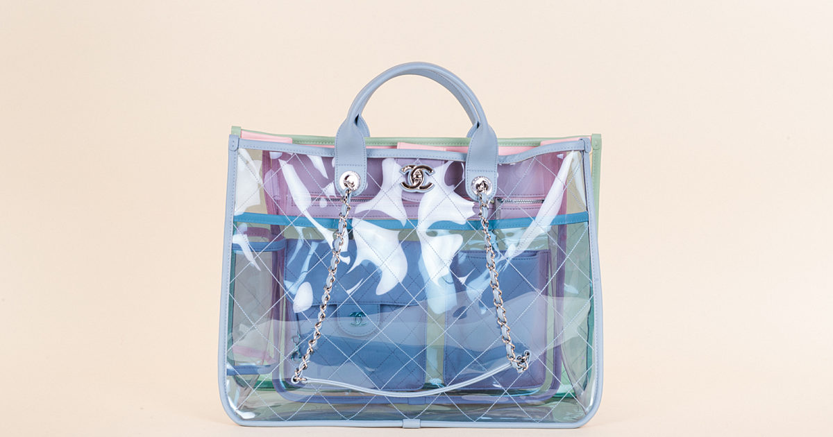Chanel PVC Coco Splash Shopping Tote | Vivrelle