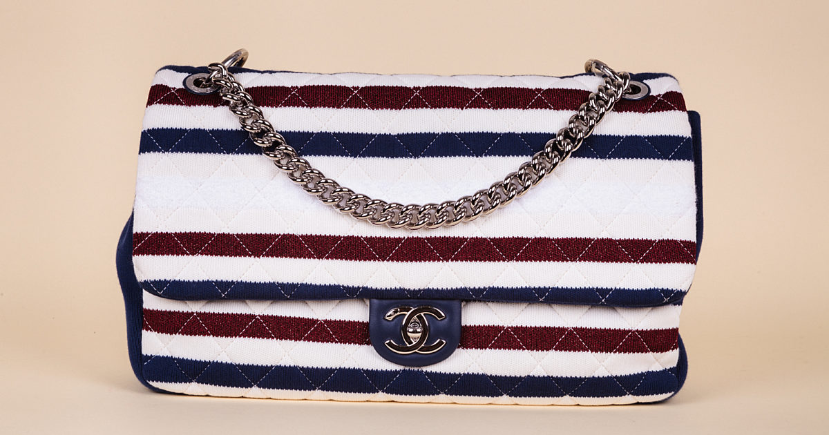 Chanel Jersey Felt and Rope Maxi Flap Bag | Vivrelle
