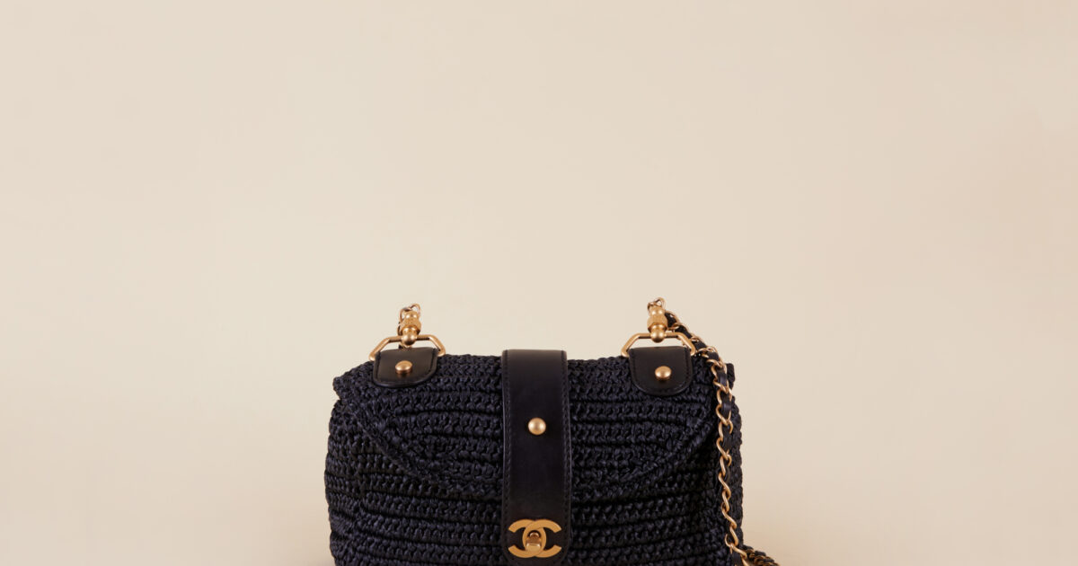 Chanel Limited Edition Raffia Wicker Rounded Flap Bag | Vivrelle