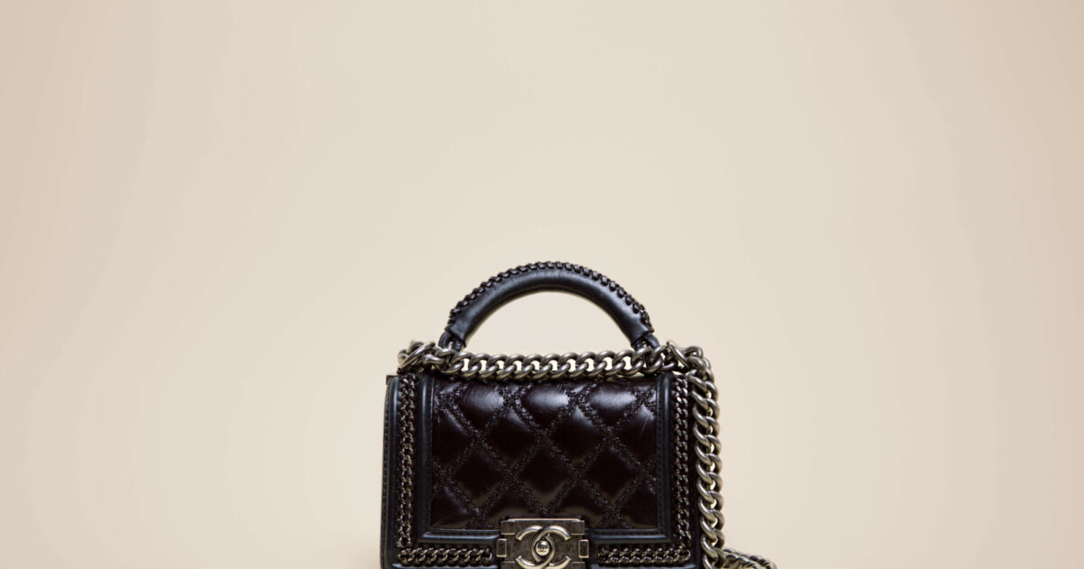 Chanel Paris-Salzburg Small Chain Top Handle Boy Bag | Vivrelle