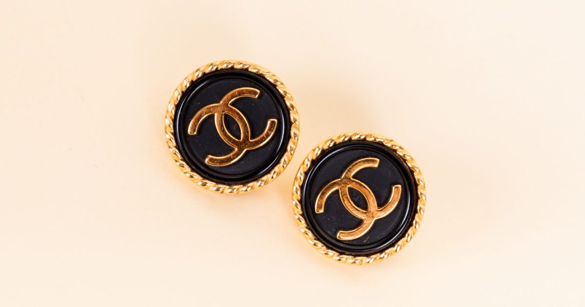 Chanel CC Button Clip on Earrings | Vivrelle