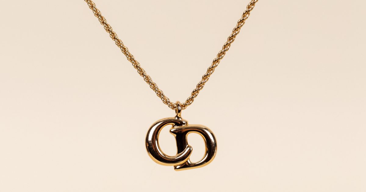 Christian Dior CD Pendant Necklace | Vivrelle