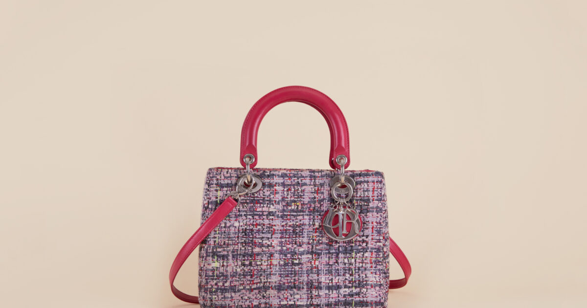 Christian Dior Tweed Medium Lady Dior Bag | Vivrelle