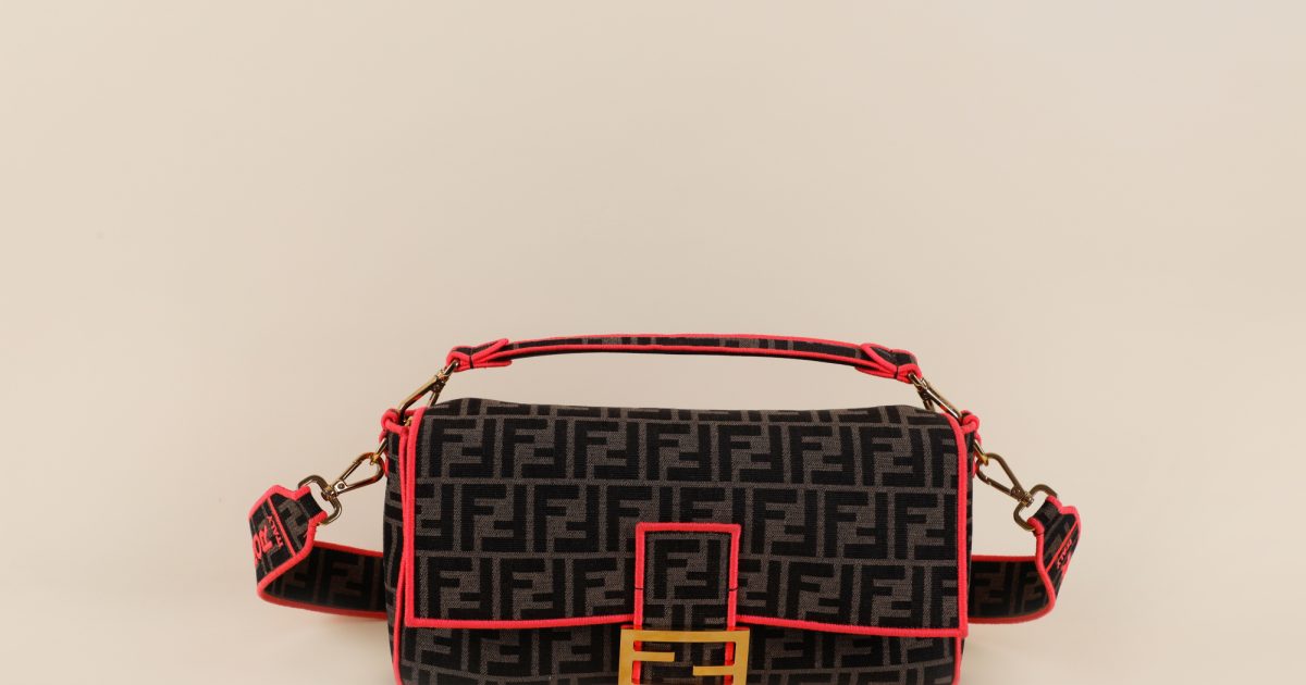 Fendi Roma Amor FF Large Baguette Bag | Vivrelle