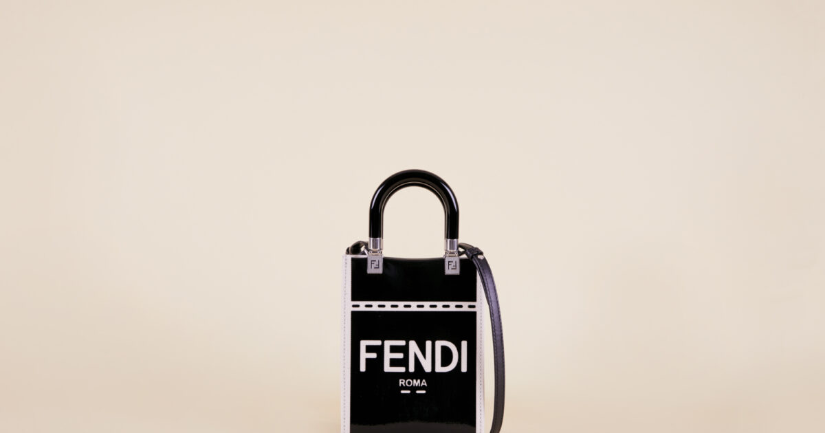 Fendi Patent Mini Sunshine Shopper | Vivrelle