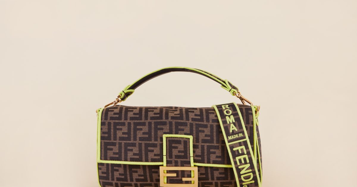 Fendi Roma Amor FF Large Baguette Bag | Vivrelle