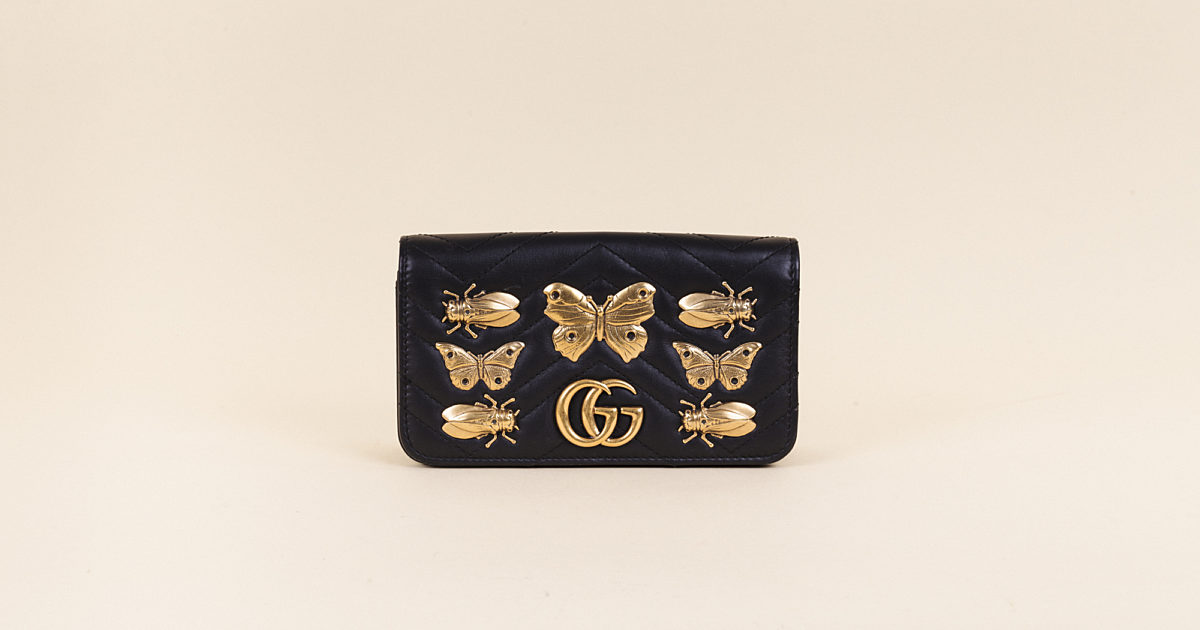 Gucci Insect Marmont Small Matelasse Chain Bag | Vivrelle