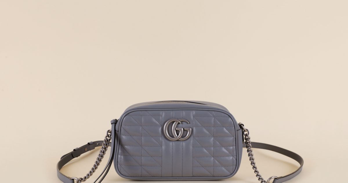 Gucci Aria GG Marmont Small Matelasse Camera Bag | Vivrelle