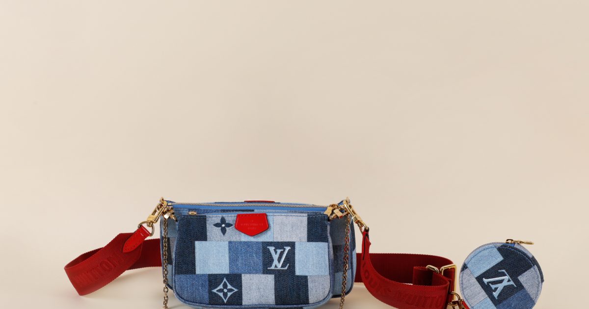Louis Vuitton Denim Damier Monogram Patchwork Multi Pochette ...