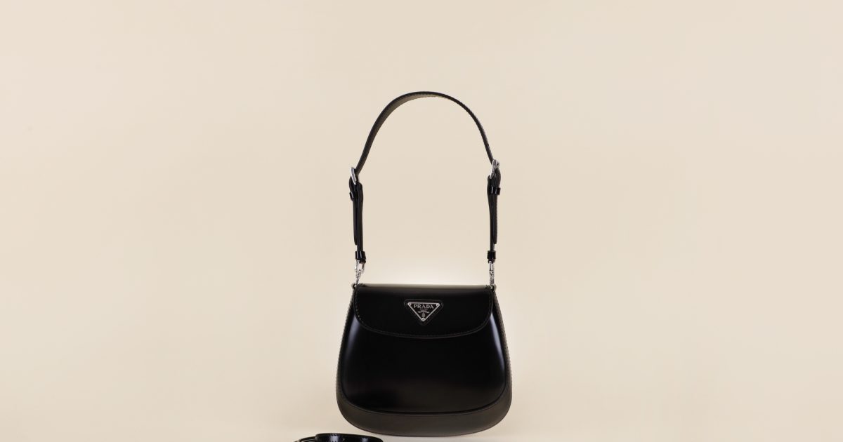 Prada Cleo Brushed Leather Mini Flap Bag | Vivrelle