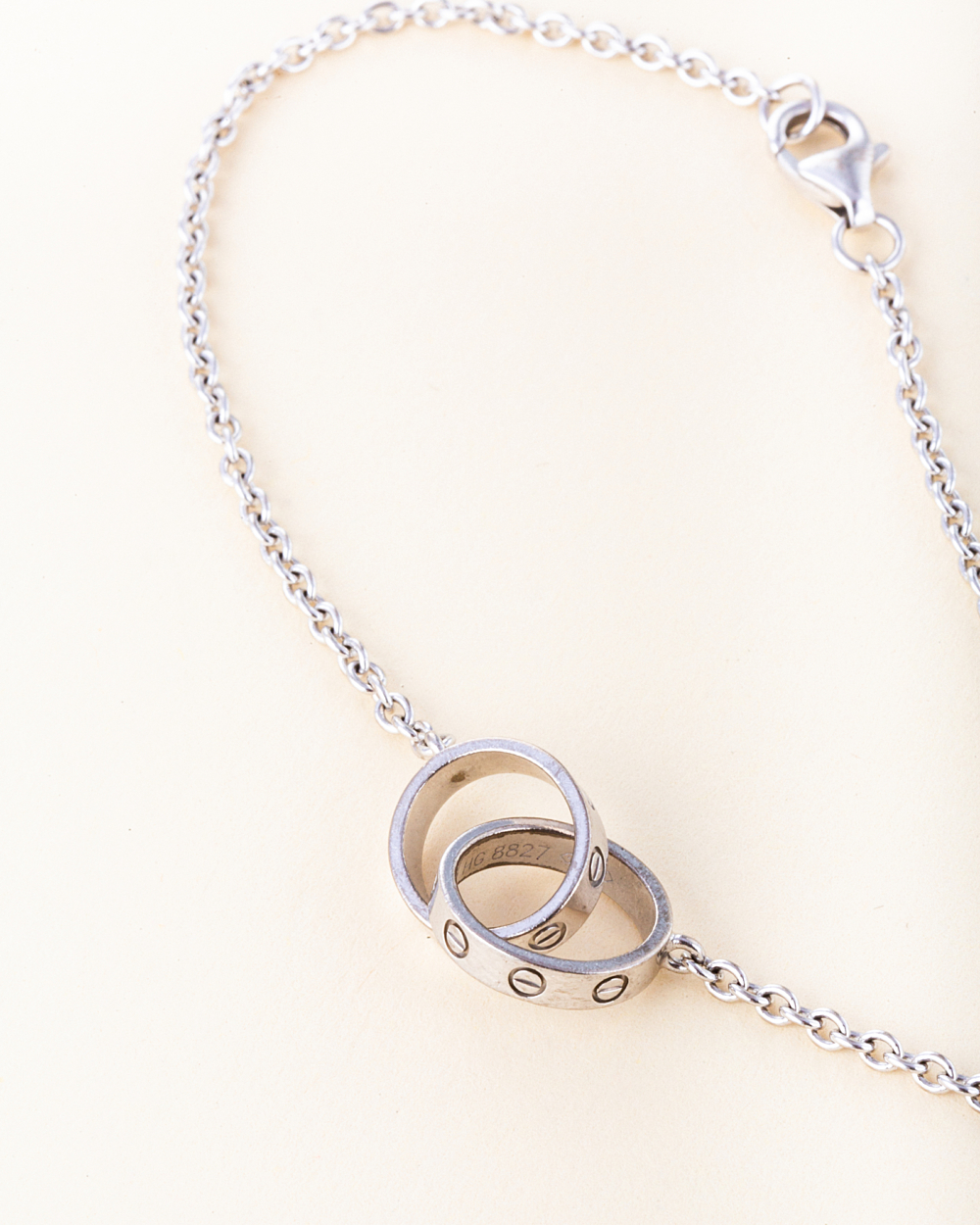 Cartier Rolo Chain White Gold Love Bracelet | Vivrelle